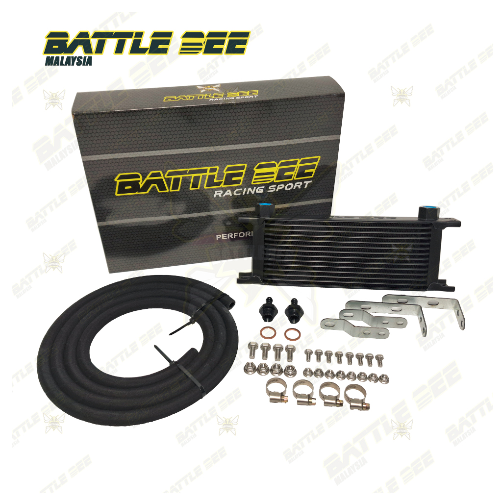 Battle Bee ATF Cooler Transmission Cooler Kit Gear Box Cooler Universal ...