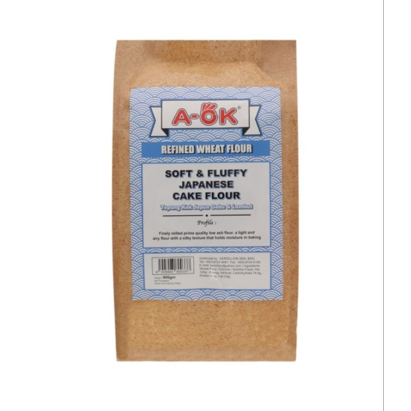 A-OK Halal Japanese Soft Cake Flour 900g | Shopee Malaysia