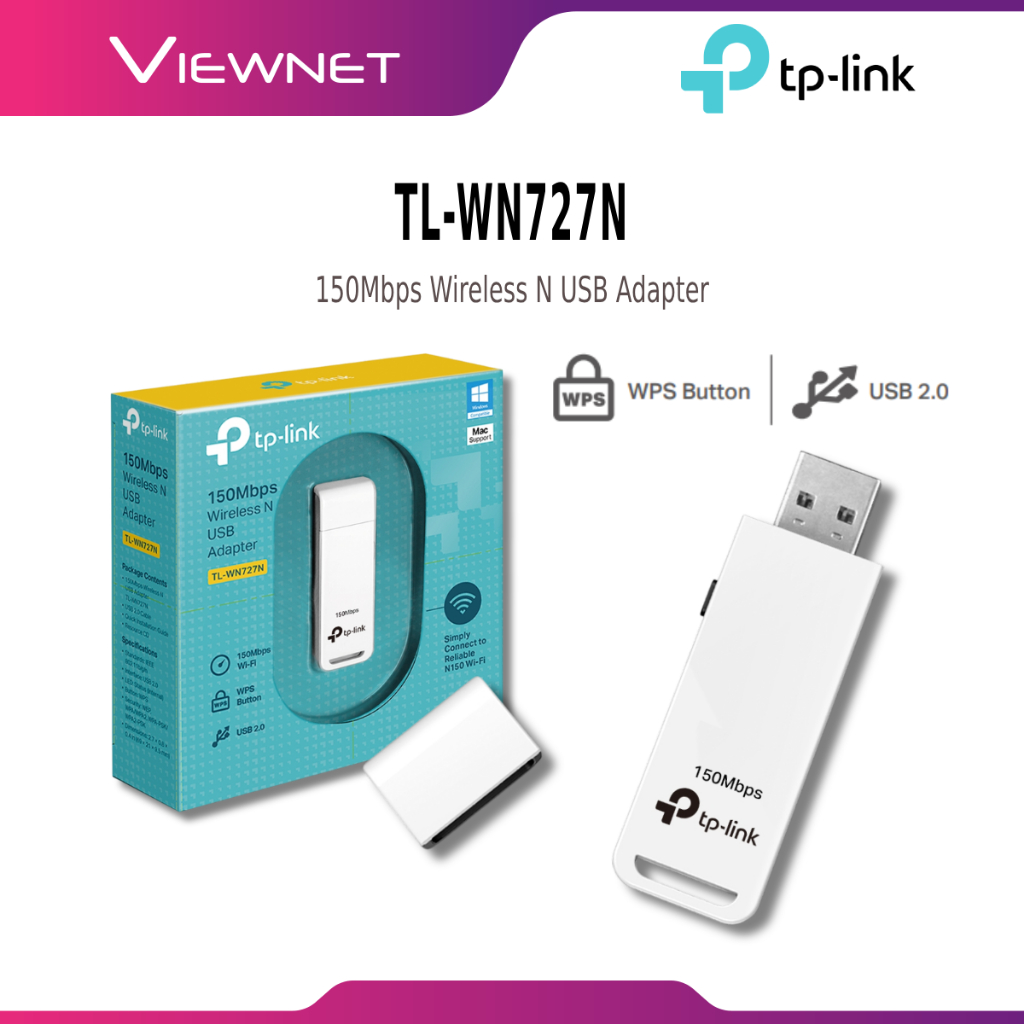 TP-LINK TL-WN727N / TL-WN725N (NANO) 150MBPS WIRELESS N USB ADAPTER FOR ...