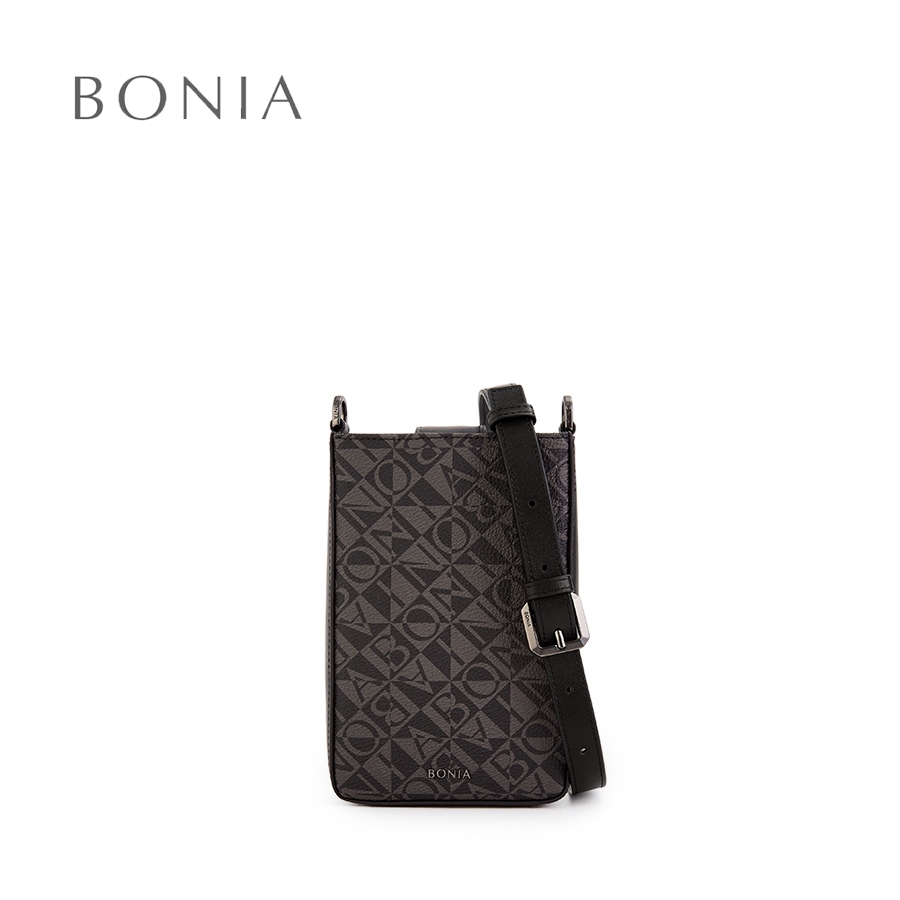 Bonia Black Mano Monogram Petite Crossbody Bag | Shopee Malaysia