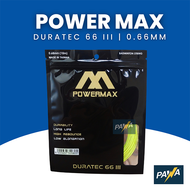 POWERMAX Power Max Duratec 66 III Badminton String 0.68MM | Shopee Malaysia