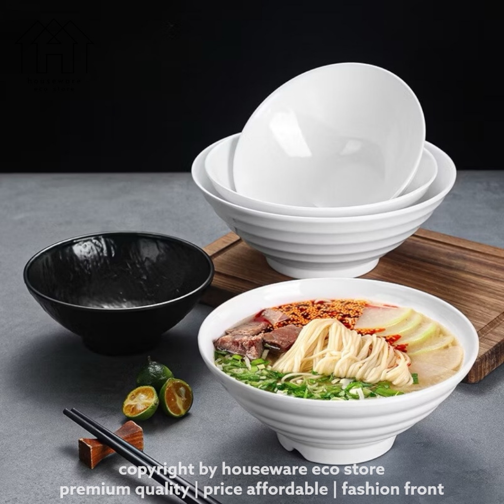 Melamine Japanese & Korean Frosted Surface Udon Ramen Noodle Bowl ...