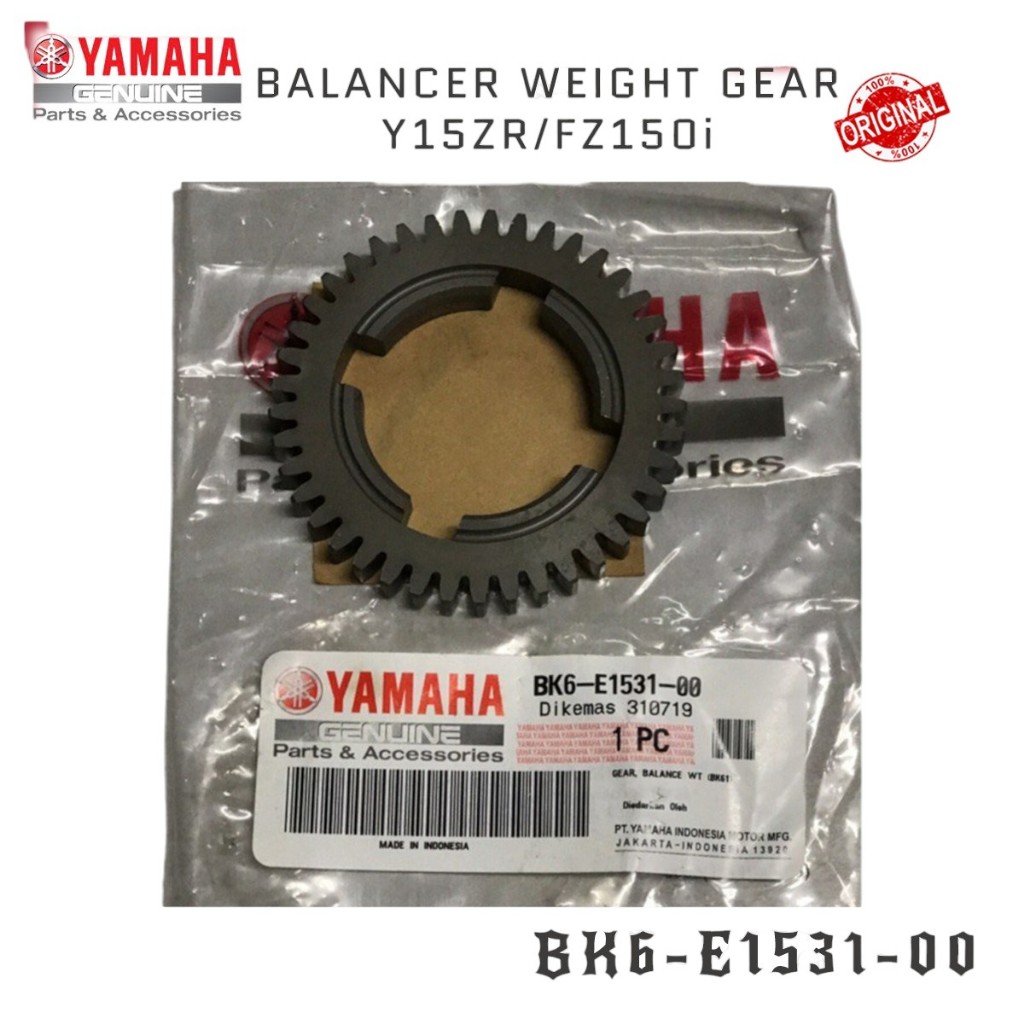 YAMAHA Y15ZR BALANCER WEIGHT GEAR BK6-E1531-00 GEAR BALANCER BALANCING ...