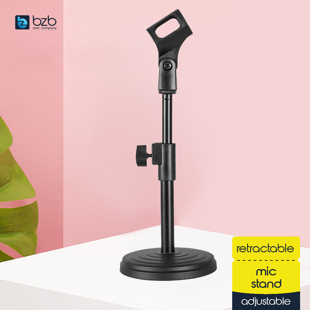 Retractable Mic Stand Adjustable Desktop Table Karaoke Meeting KTV ...