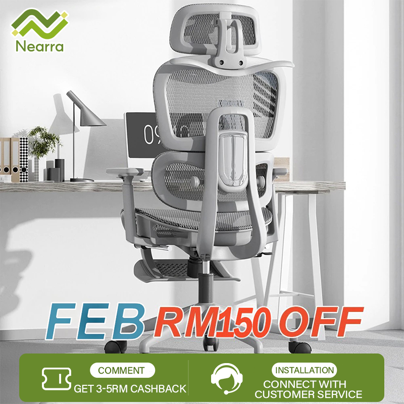 🎁FREE GIFT🎁Nearra W90 Ergonomic Office Chair Gaming Chair Adjustable ...