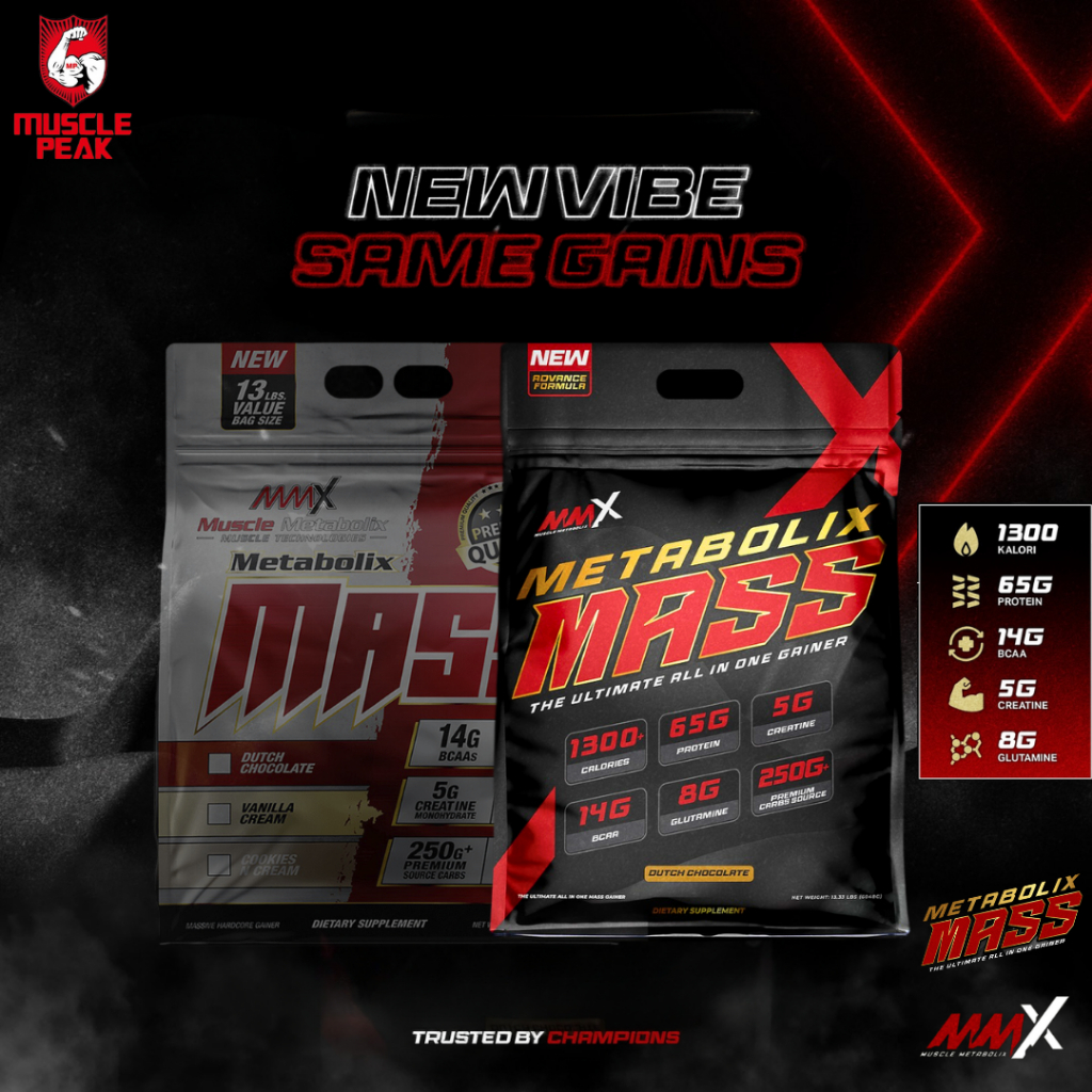 MMX USA Muscle Metabolix Mass Gainer 13lbs 6kg - BULKING, SIZING, SUSU ...