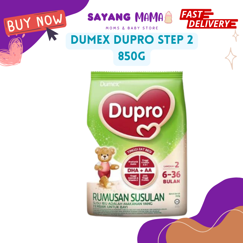 Dumex Dupro Step 2 Infant Milk Formula 6-36 months (850g) | Shopee Malaysia