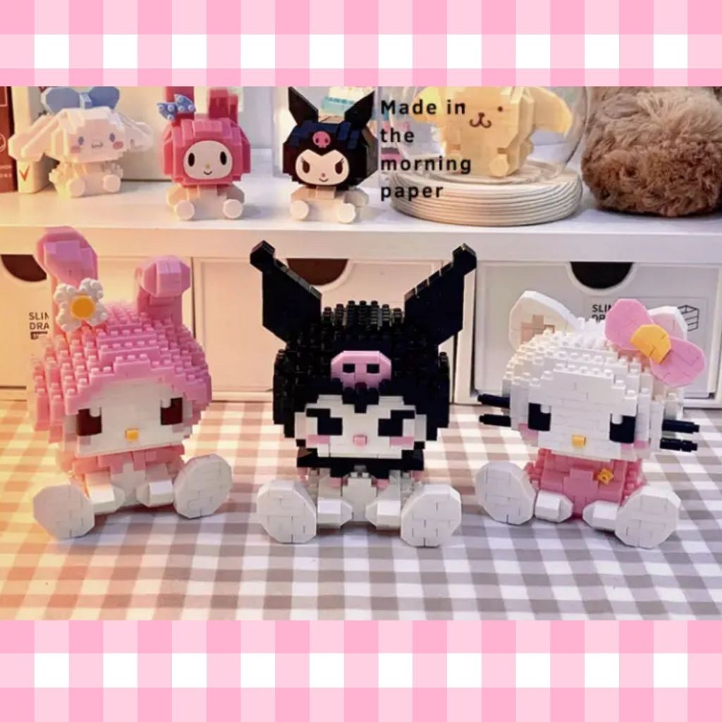 Kuromi 3D Cute Building Magic Block Figure [MEDIUM] Size Toys Building ...