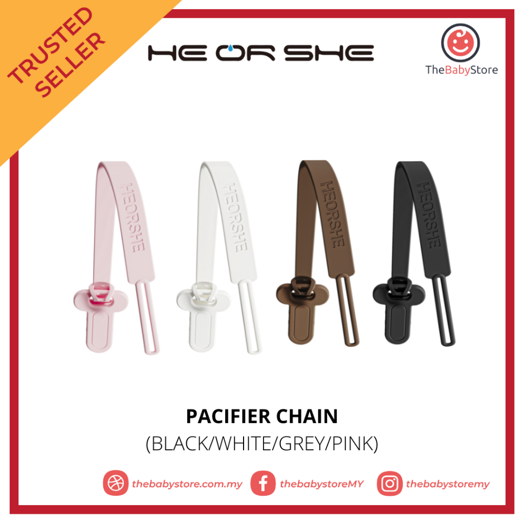 He Or She Pacifier Chain fit with Day & Night Pacifier - Random Colour ...