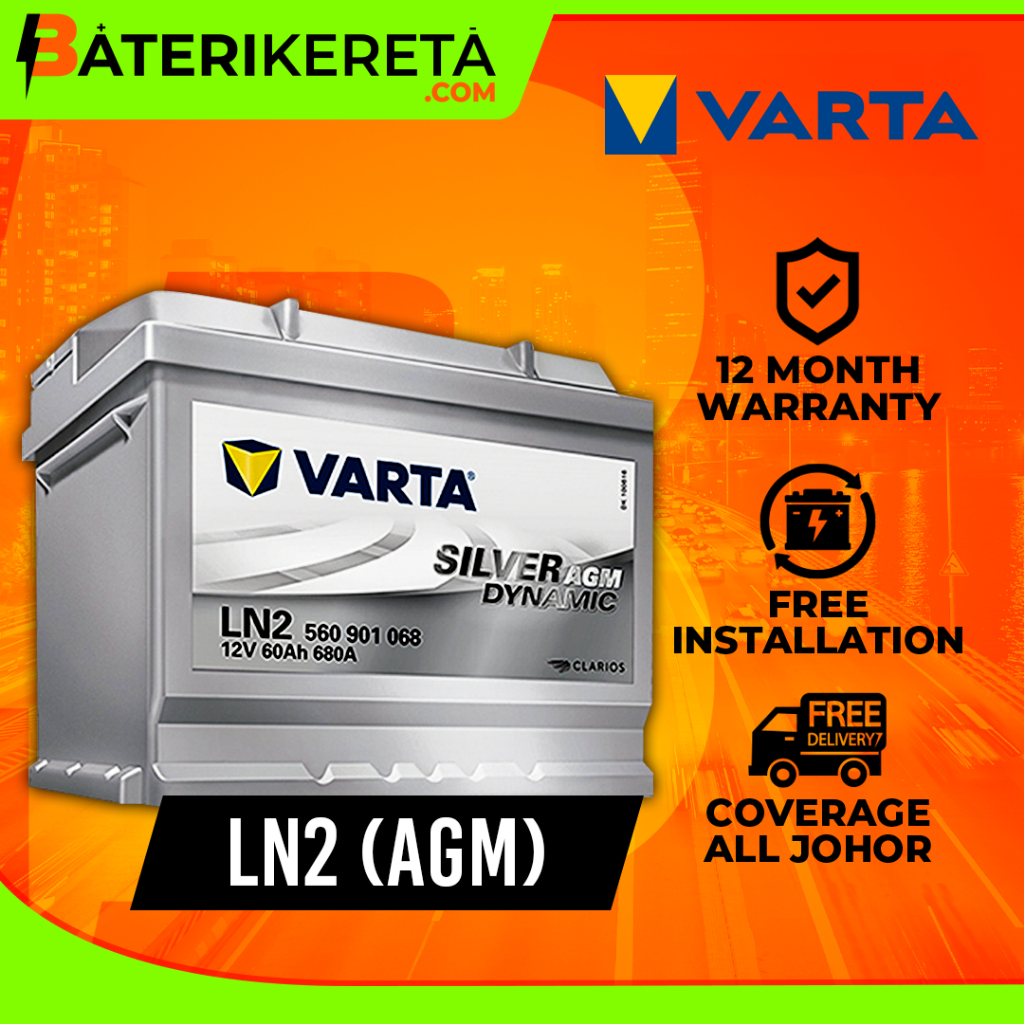 VARTA SILVER DYNAMIC AGM DIN60 | DIN60L | LN2 CAR BATTERY | Shopee Malaysia