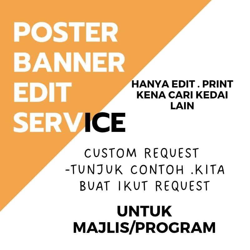 SERVIS EDIT POSTER / BANNER VERSION KHAT | Shopee Malaysia