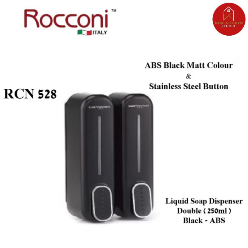 Rocconi Soap Dispenser Double RCN 528 (Black) | Shopee Malaysia