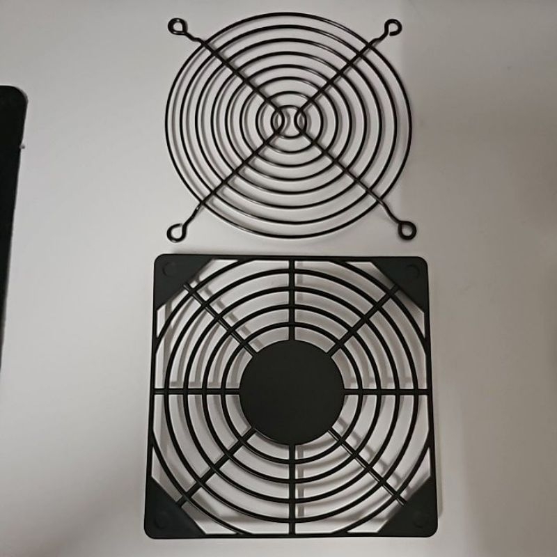 12cm / 4” Fan Cover PVC / Metal Colour black For Pc Fan Protection Fan ...
