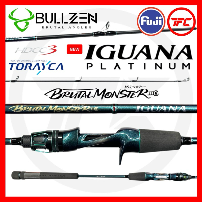 2025 BULLZEN IGUANA PLATINUM Brutal Monster Overhead & Spinning Jigging ...