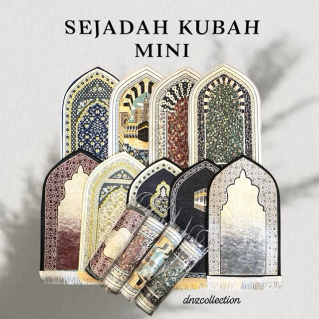 [50 pcs]Sejadah kubah mini 3D material velvet anti slip 35x60 cm ...