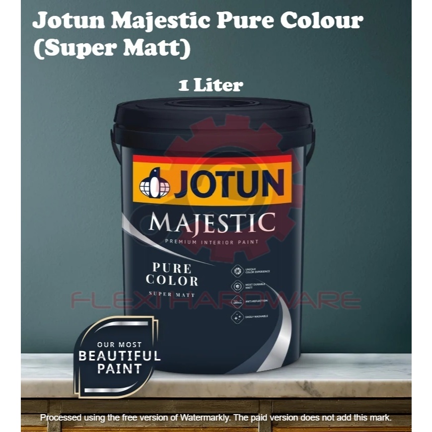 1L Jotun Majestic Pure Color SEAP (Colour Option) Cat Dinding cement ...