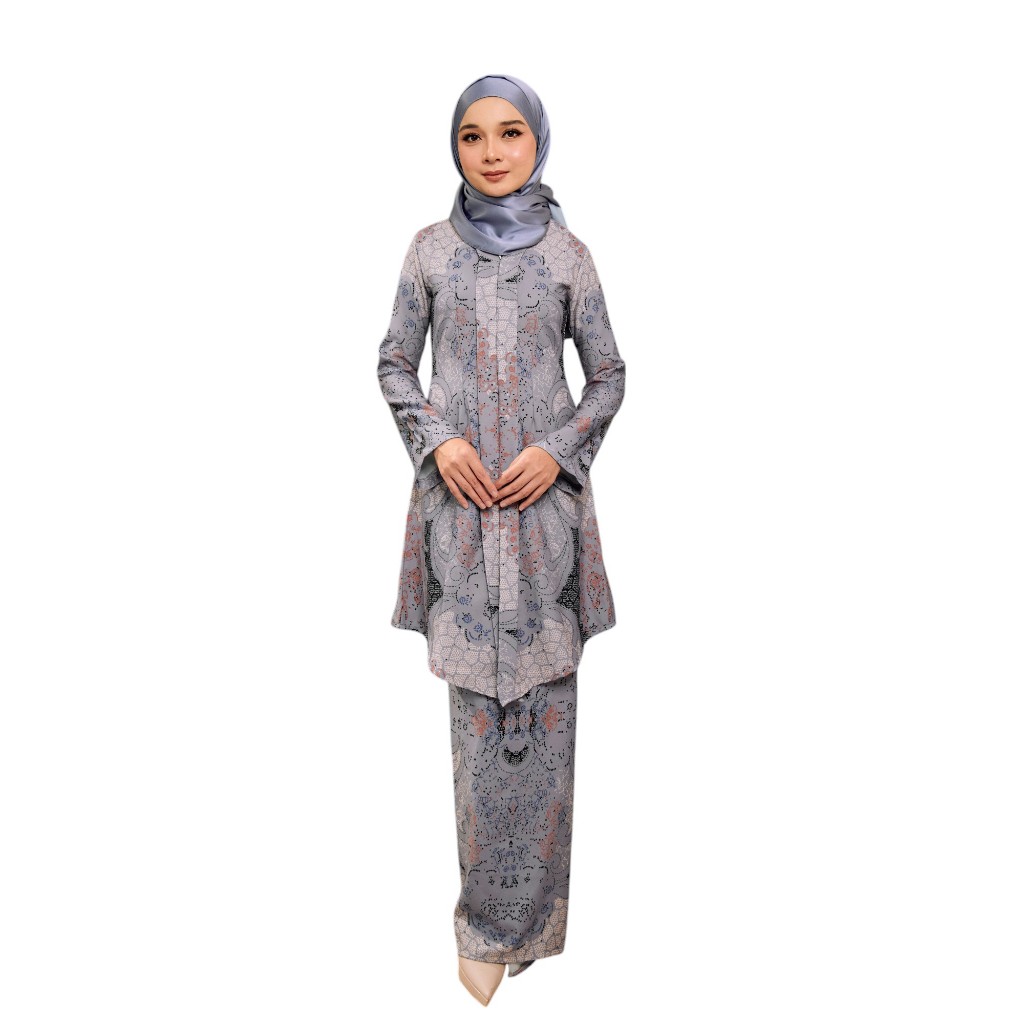 Dayana Kebarung - Light Grey By Zefiks | Shopee Malaysia