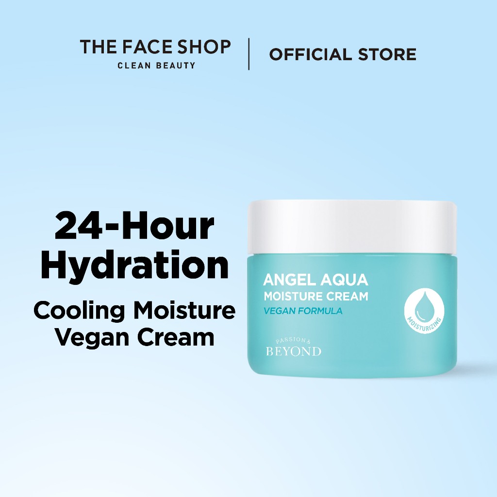 BEYOND Angel Aqua Moisture Cream 150ml 24Hr Moisture, Soothing, Non-Sticky, Acne Vegan, Value ...