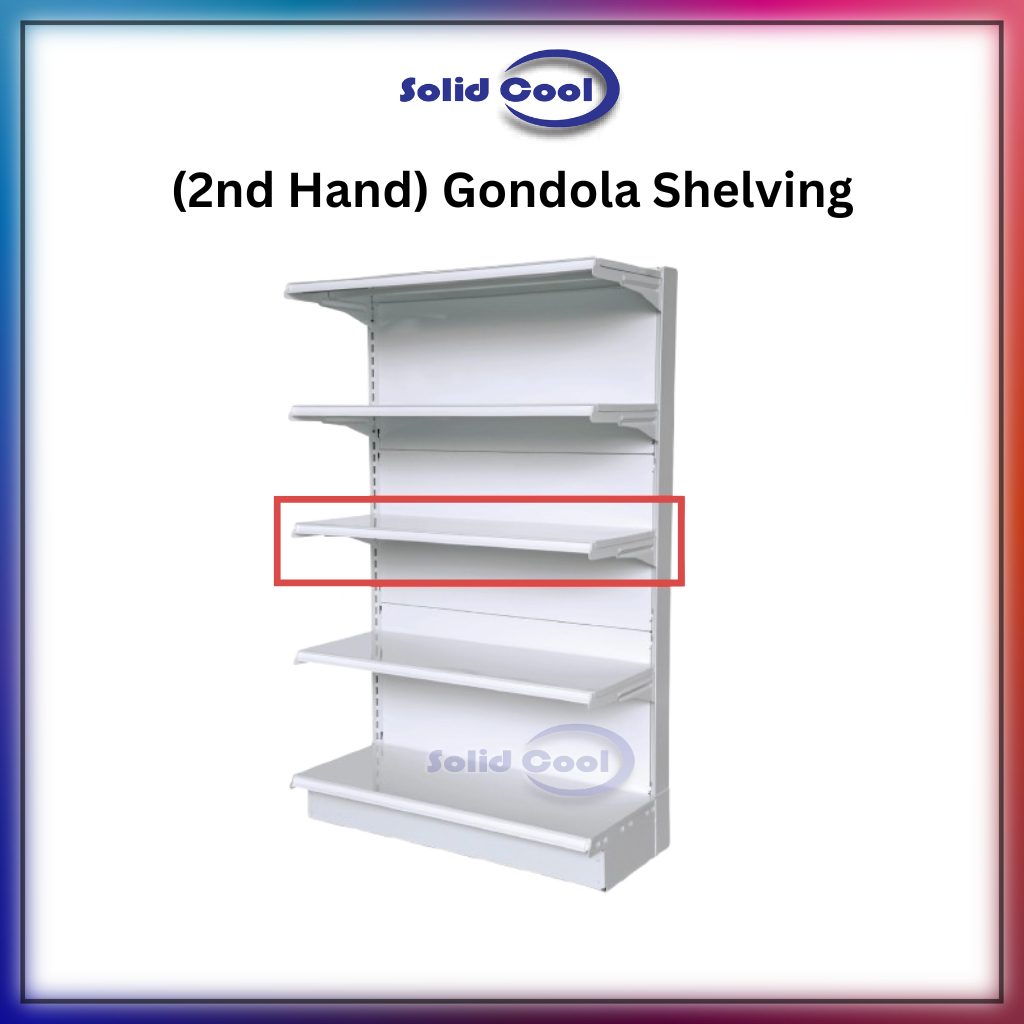 [ SOLID COOL ] CHEAP GONDOLA SHELVING GONDOLA SHELF | BLACK WHITE 900mm ...