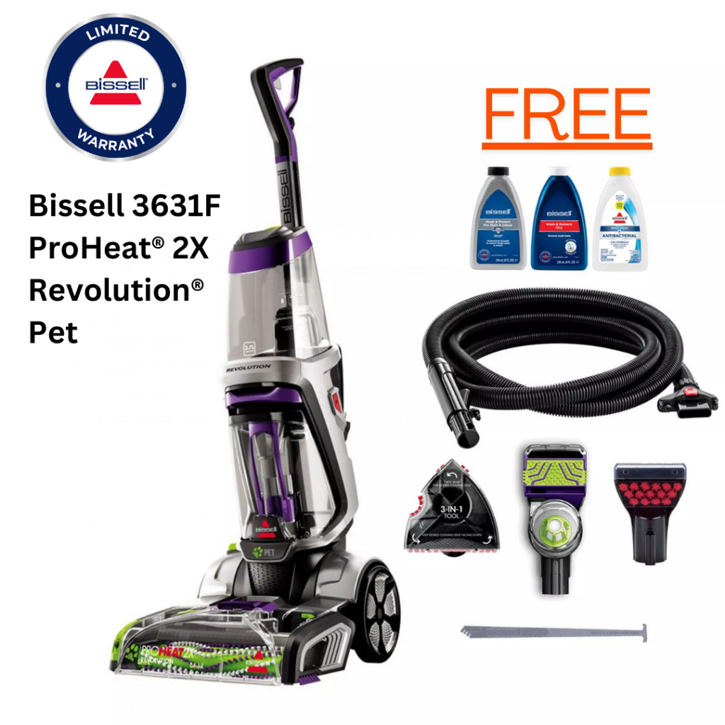 (READY STOCK) BISSELL 3631F ProHeat 2X Revolution Pet Cat & Dog Deep ...