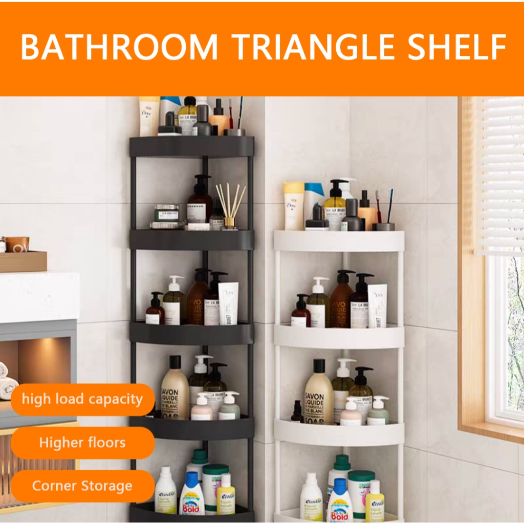 Tri-Corner Rack Bathroom Corner Triangular Corner Rack,2/3/4/5 Floor ...