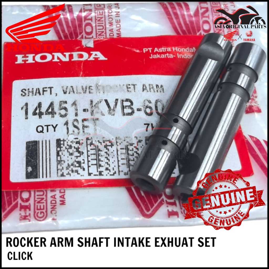 ORIGINAL INDONESIA HONDA CLICK ROCKER ARM SHAFT SET ROCKER ARM PIN IN ...