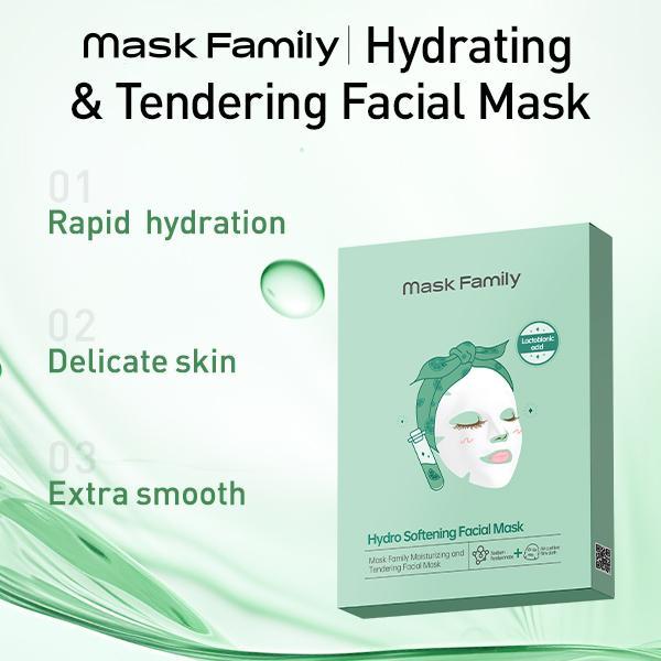 Mask Family Moisturizing and Tendering Facial Mask (26ml x 1 piece ...