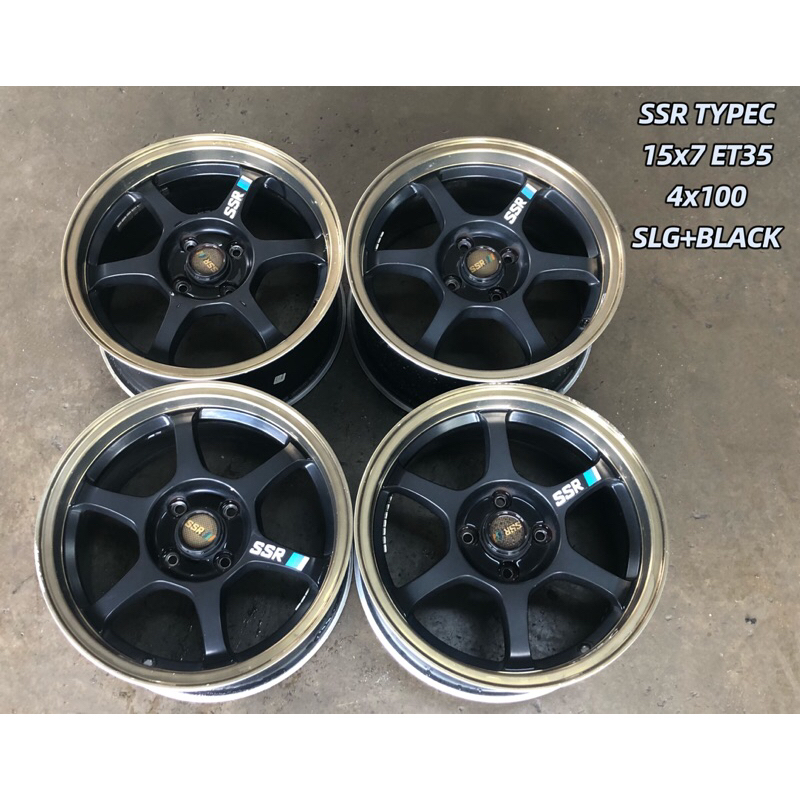 USED RIM SSR TYPE C 15 INCH FOR MYVI ALZA SAGA BLM WIRA VIOS YARIS JAZZ CITY | Shopee Malaysia