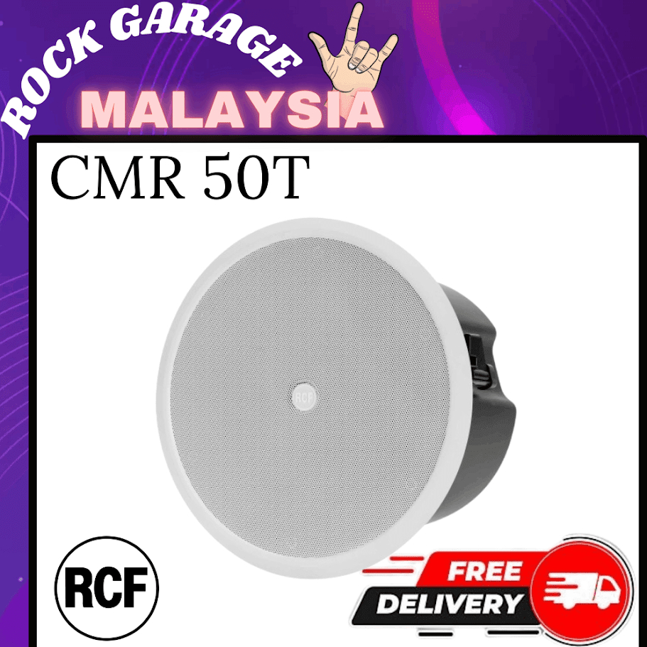 RCF 5" CMR 50T Two Way Ceiling Monitor Speaker with Transformer, 40W ...