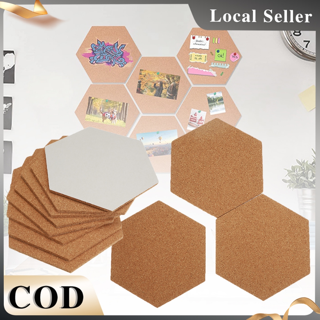 Hexagon Cork Board Self-Adhesive Wall Drawing Office Home Background ...