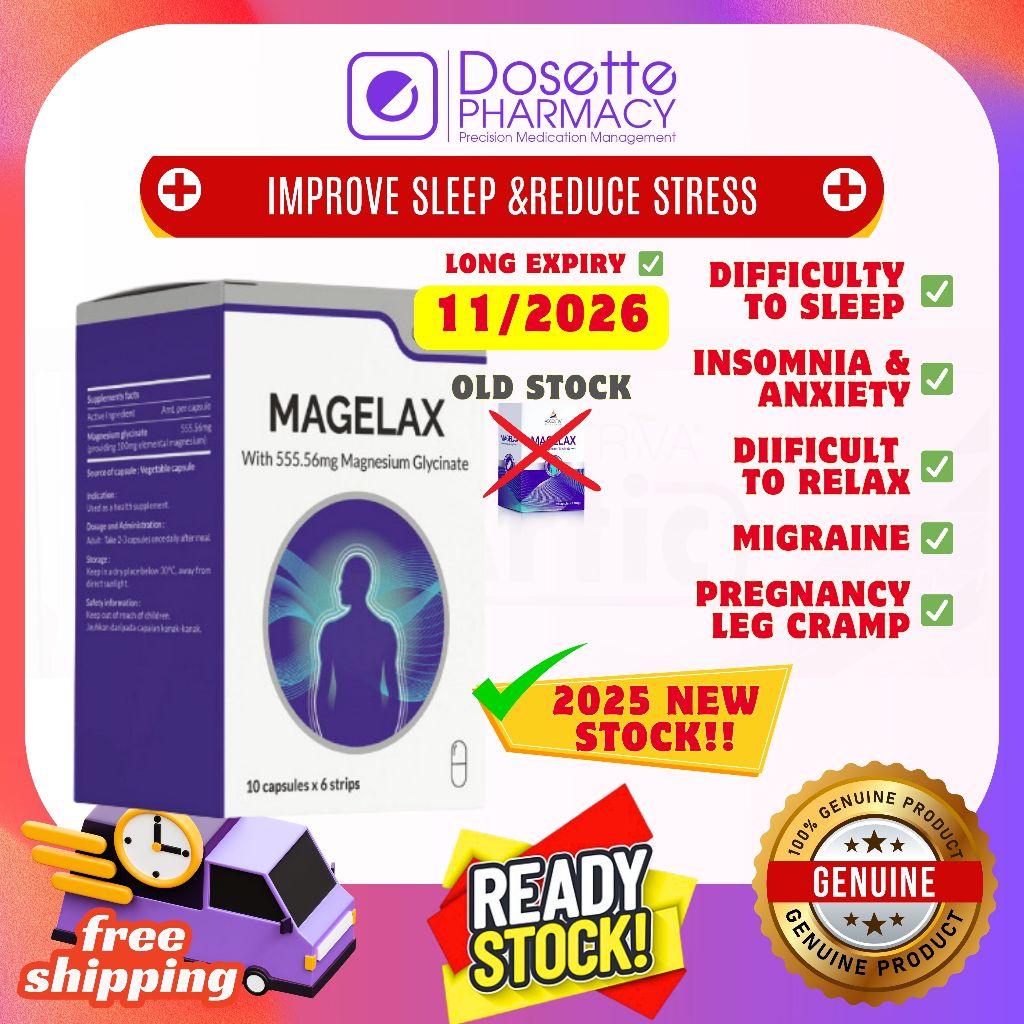 ASCENTIA MAGELAX WITH MAGNESIUM GLYCINATE 60'S EXP:11/26 IMPROVE ...