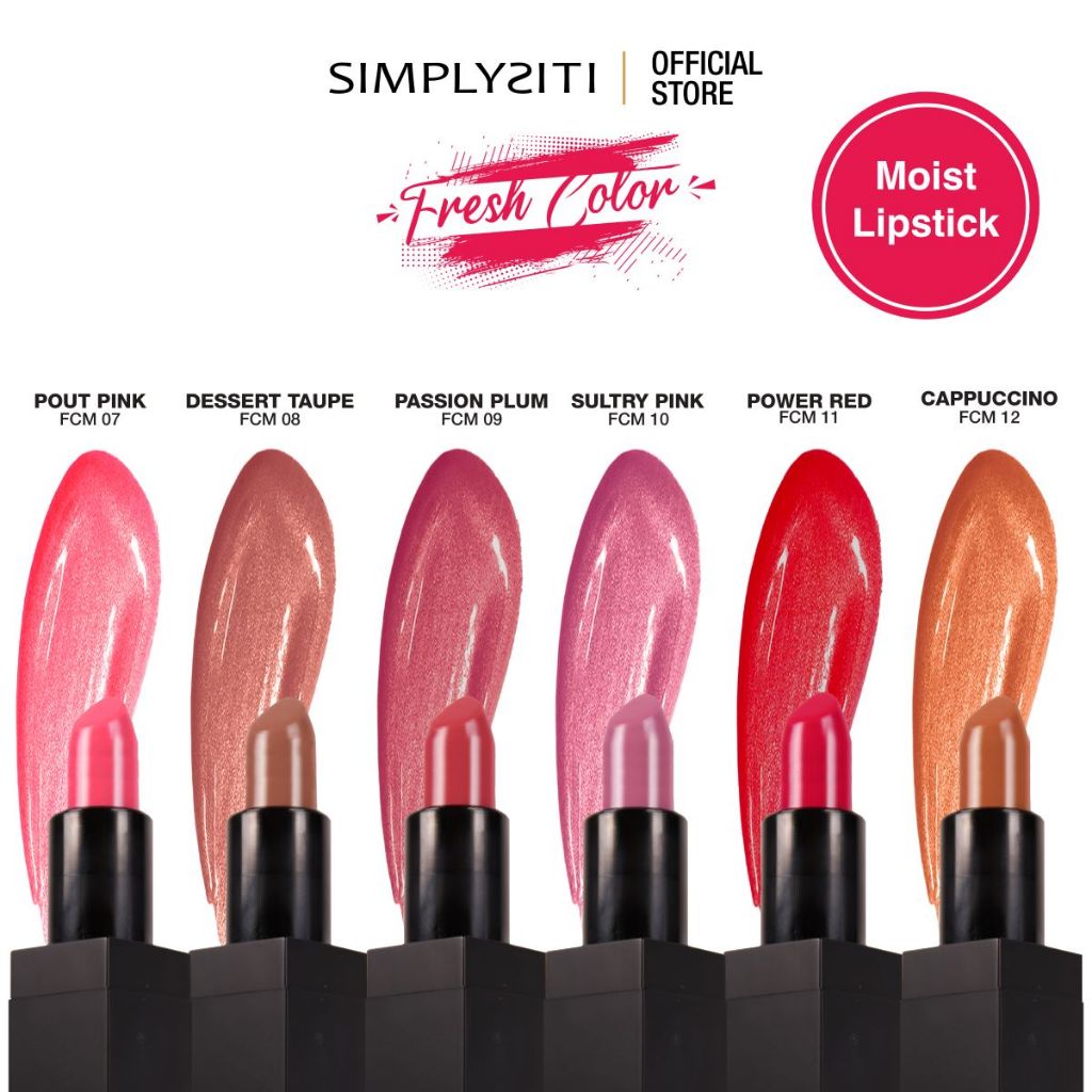 SimplySiti Fresh Color Moist Lipstick - Hydrating Dewy & Shine with ...