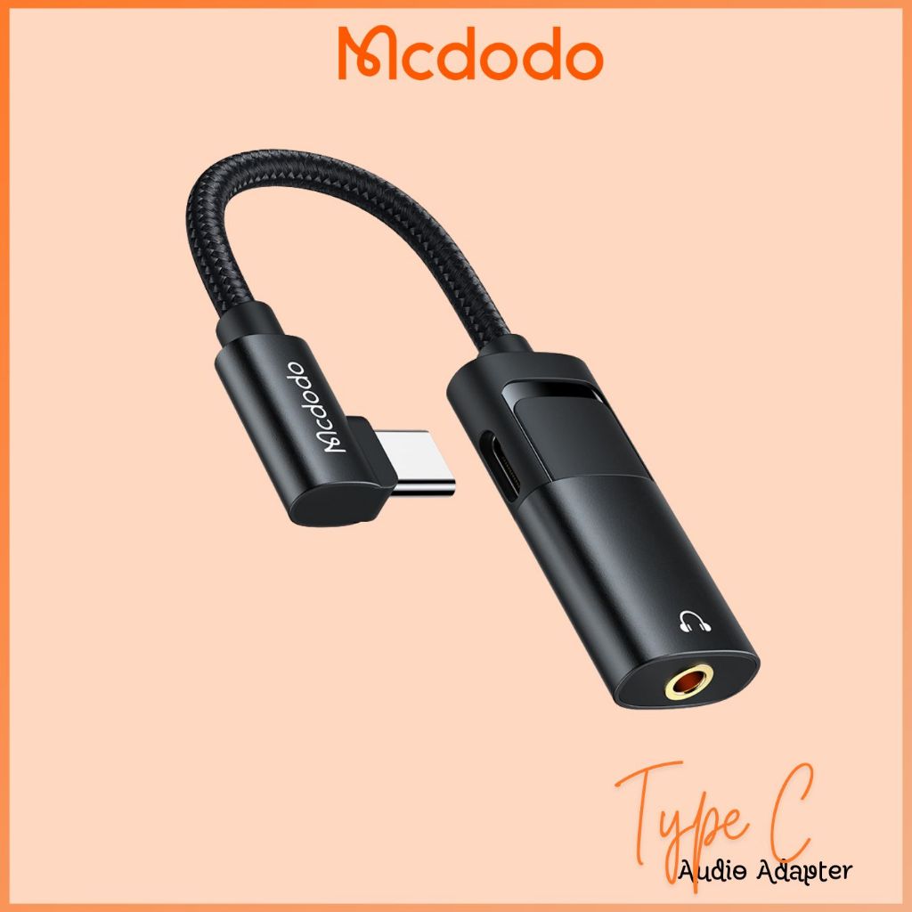 【Original】Mcdodo 2in1 Audio Adapter Type C To DC3.5mm Jack Type C 60W ...