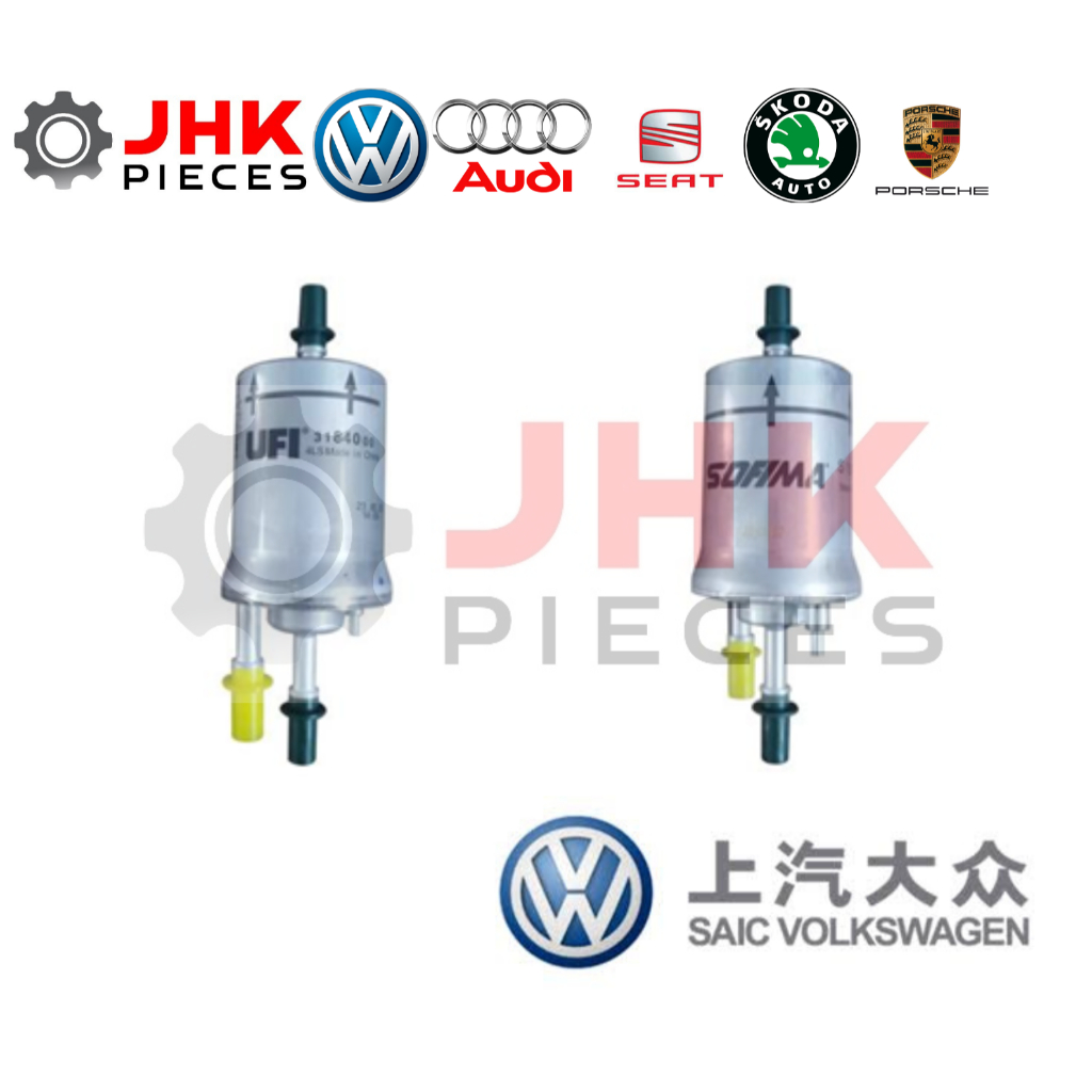 【ORIGINAL】Fuel Filter VW Golf MK5 MK6 Polo 1.2 1.4 Jetta Beetle ...