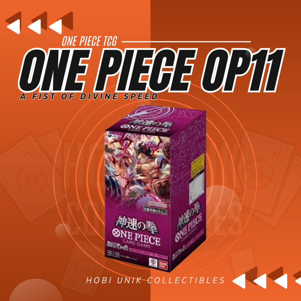 (Live Rip)[OP11] One Piece TCG : A Fist of Divine Speed BOX | Shopee ...