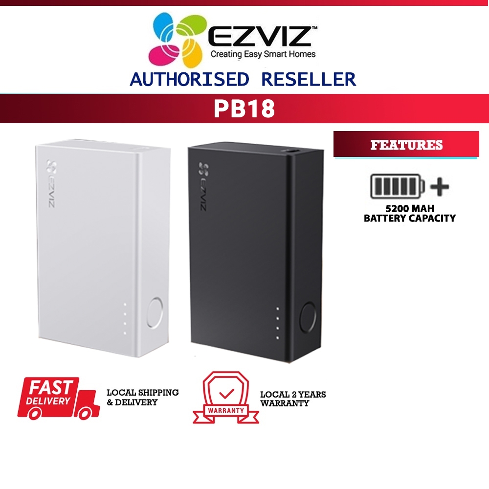 NEW EZVIZ PB18 Power Partner Type C PowerBank For Indoor Battery ...