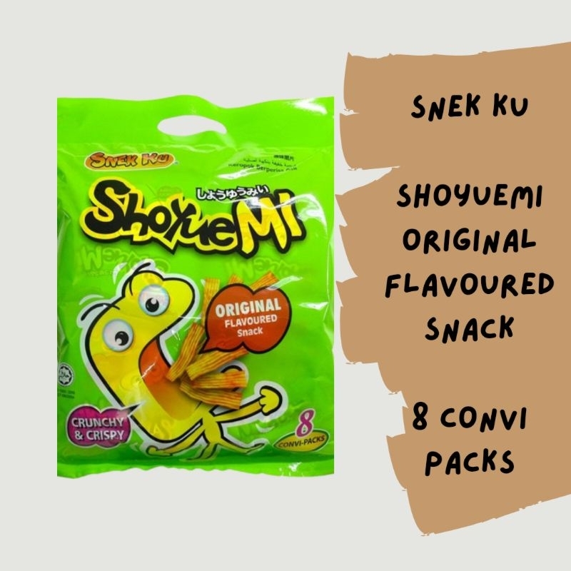 SNEK KU SHOYUEMI ORIGINAL FLAVOURED SNACK (8 CONVI PACKS) | Shopee Malaysia
