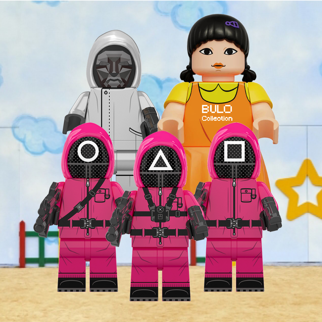 Squid Game Custom Minifigures Boss Circle Triangle Square TV Drama ...