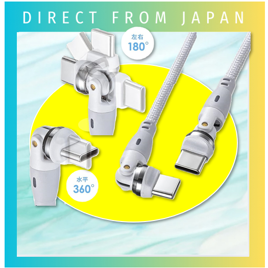 Sanwa Supply USB 2.0 Type-C Double-sided Connector 540 Degree Rotating ...