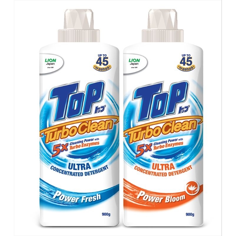 Top Turbo Clean Power Fresh / Bloom Ultra Concentrated Detergent 900g ...