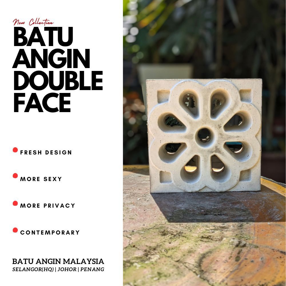 NEW HOT DOUBLE FACE BATU ANGIN Ventilation Block Breeze Block Batu ...