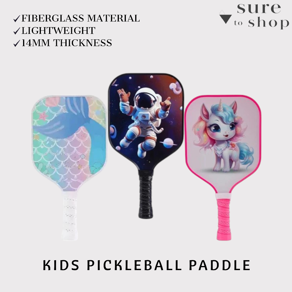 Kids Pickleball Paddle Fiberglass 14mm Pickleball Racket Non-Toxic ...