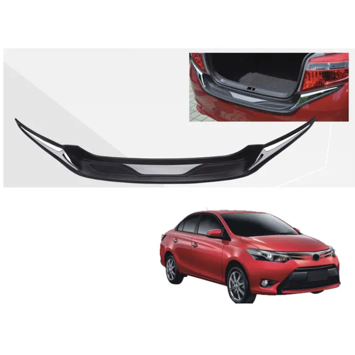 TOYOTA VIOS 2013 - 2018 Chrome ABS Rear Bumper Guard Trunk Protector ...