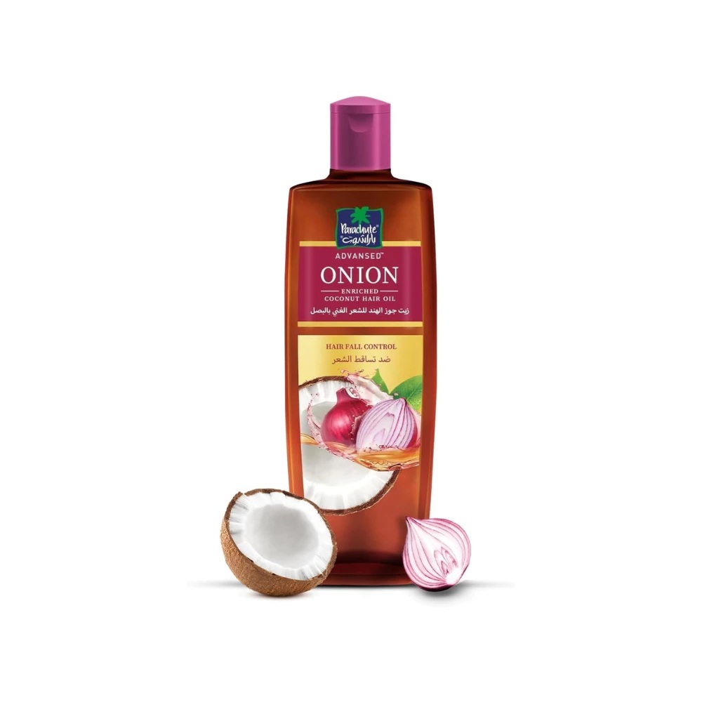Parachute Advansed Onion Hair Oil for Hair Growth and Hair Fall Control with Natural Coconut Oil ...