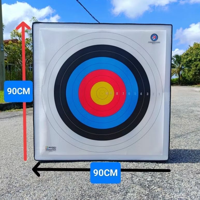 ARCHERY TARGET BUTT DIMENSION 90CM x 90CM x 15CM + FREE TARGET FACE ...