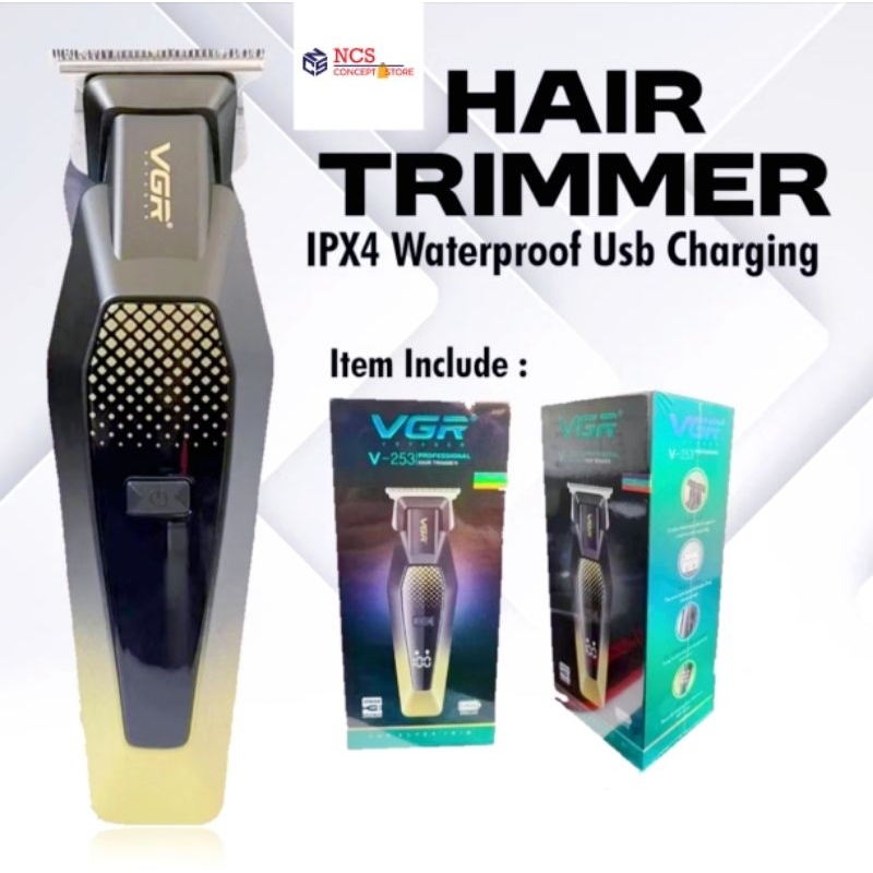 VGR V-253 Professional Hair Trimmer 600mah Usb Charging | Shopee Malaysia
