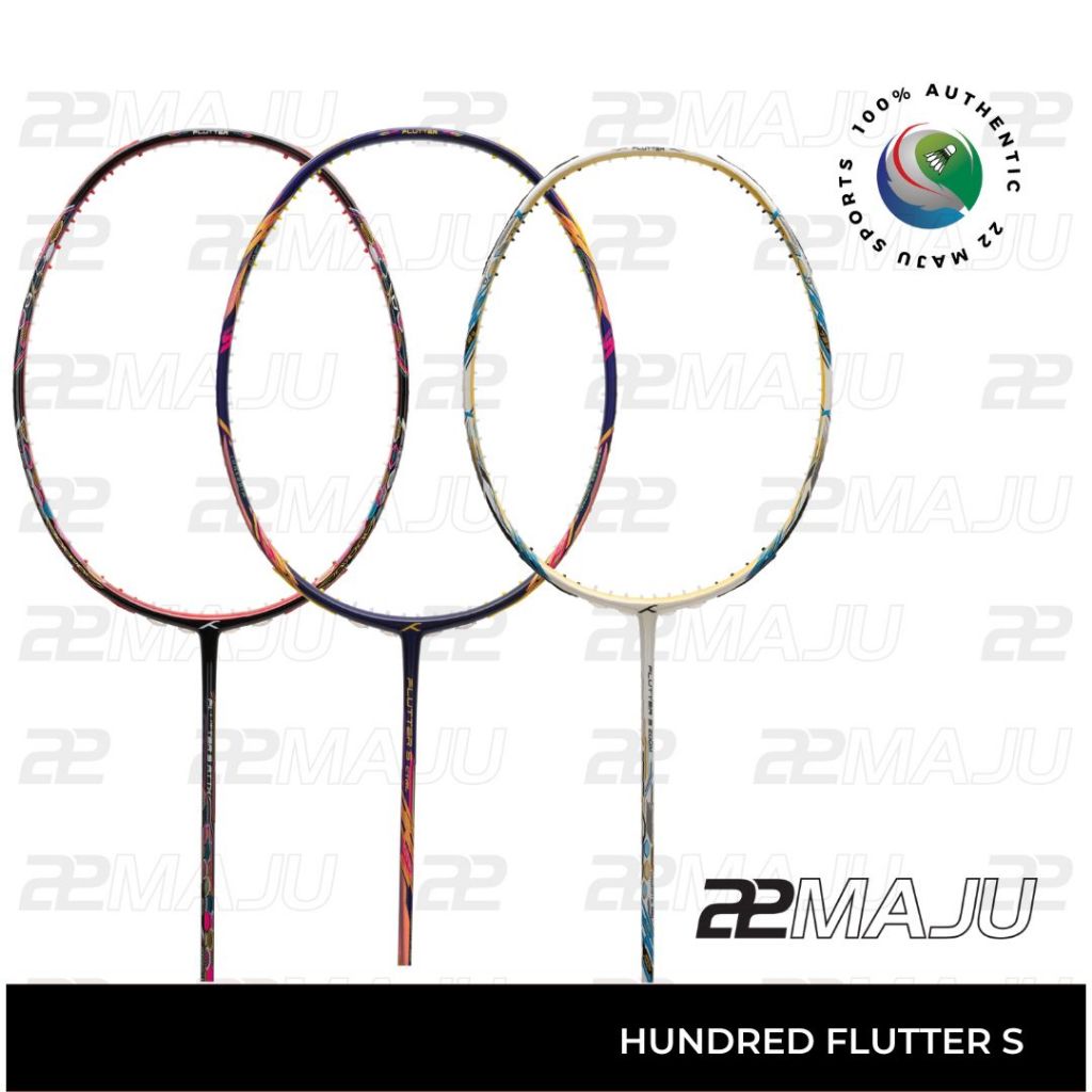 HUNDRED Flutter S Zoom | CTRL | ATTK BADMINTON RACKET | Shopee Malaysia