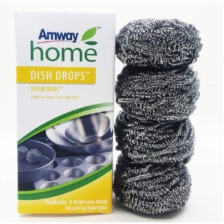 🔥Ready Stock🔥 Amway DISH DROPS SCRUB BUDS Stainless Steel Scouring Pads ...