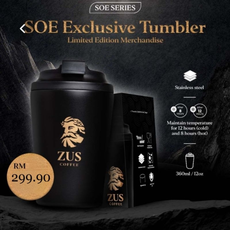 ZUS SOE TUMBLER EXCLUSIVE LIMITED EDITION | Shopee Malaysia