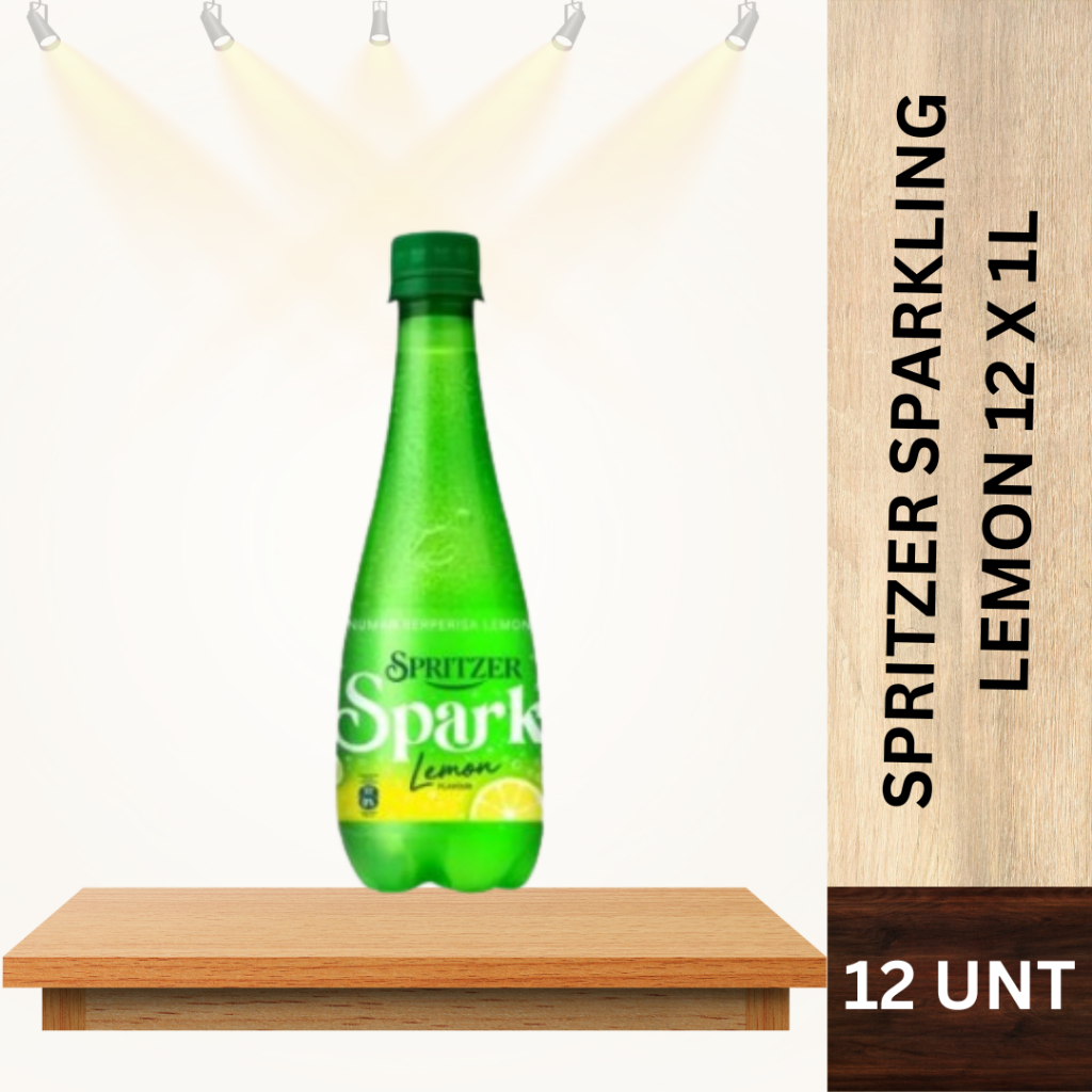 Spritzer Lemon Sparkling Water 1L (12 Bottles) | Zesty & Refreshing ...